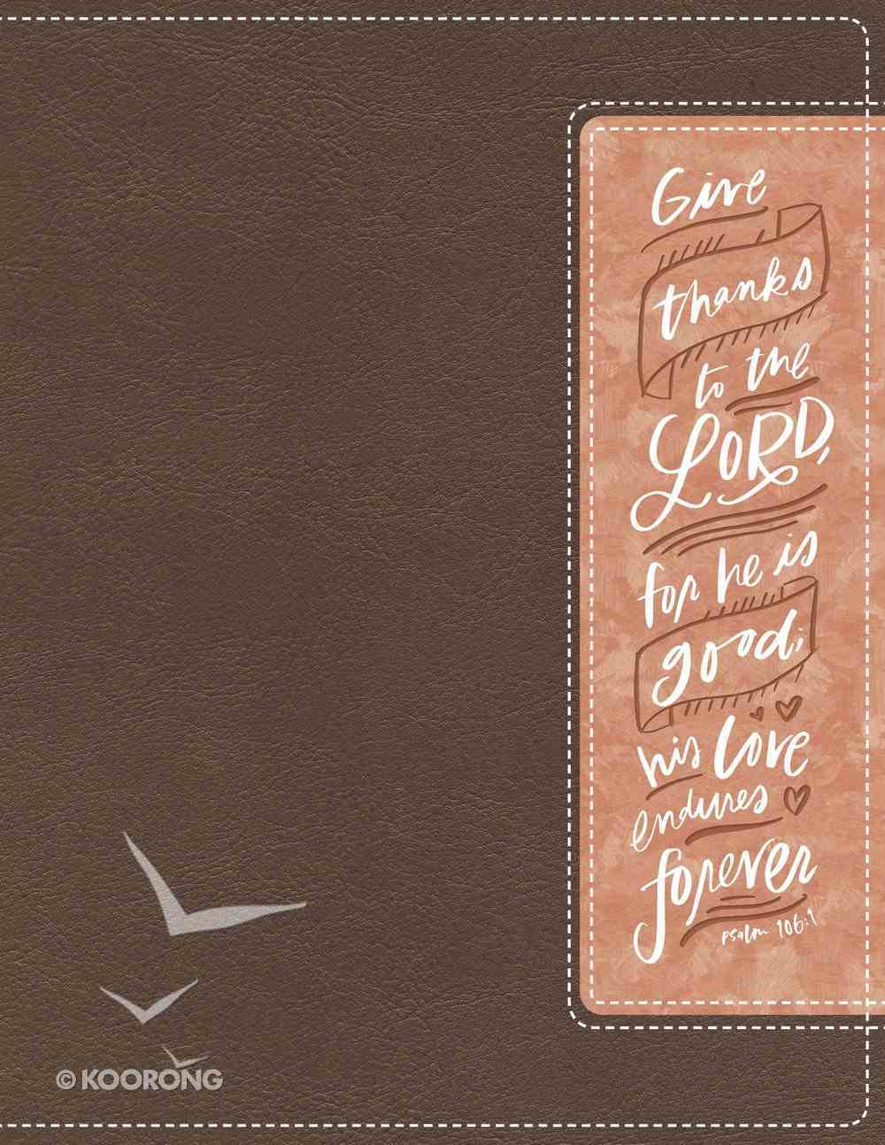 Niv Beautiful Word Bible With Peel Stick Bible Tabs Brown Pink Red